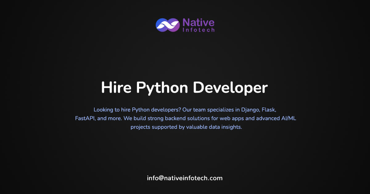 Hire Python Developer - Native Infotech